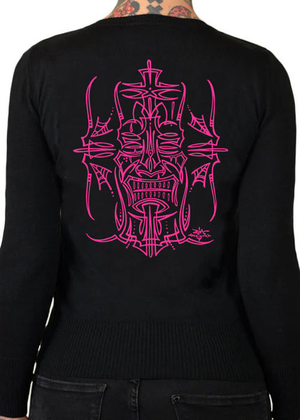 Tiki Pinstripe Cardigan – Pinky Star